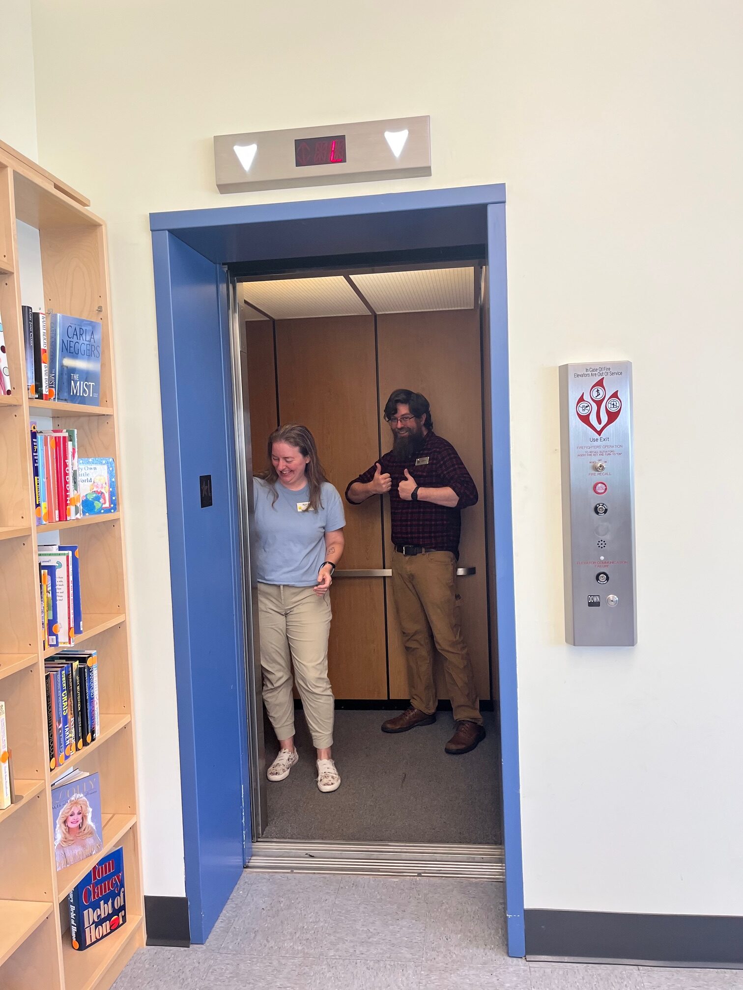 Elevator reopened! - Millinocket Memorial Library